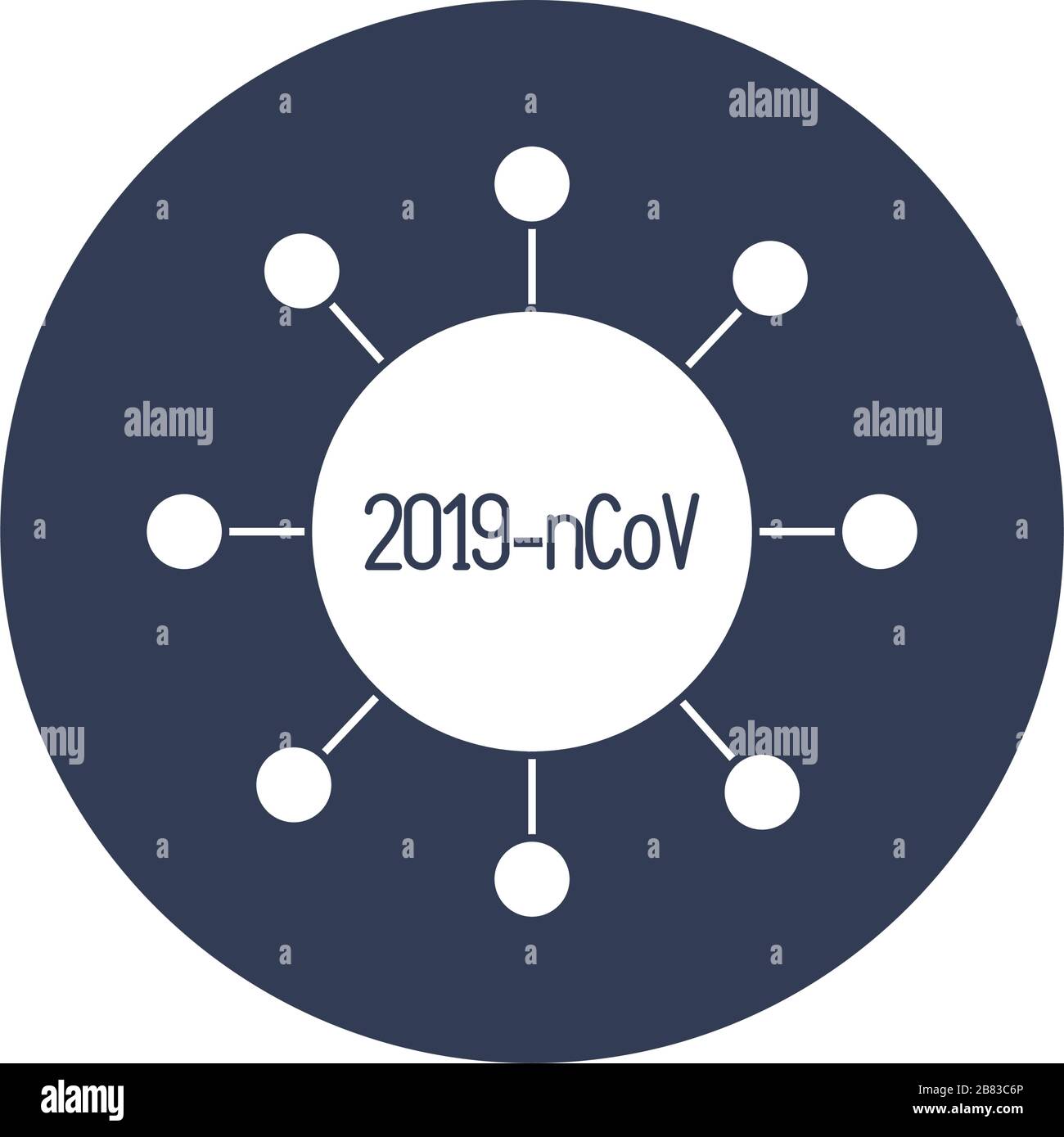 covid 19 virus symbol icon over white background, block style, vector ...