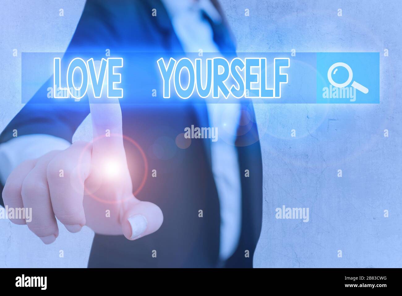 Writing note showing Love Yourself. Business concept for have ...