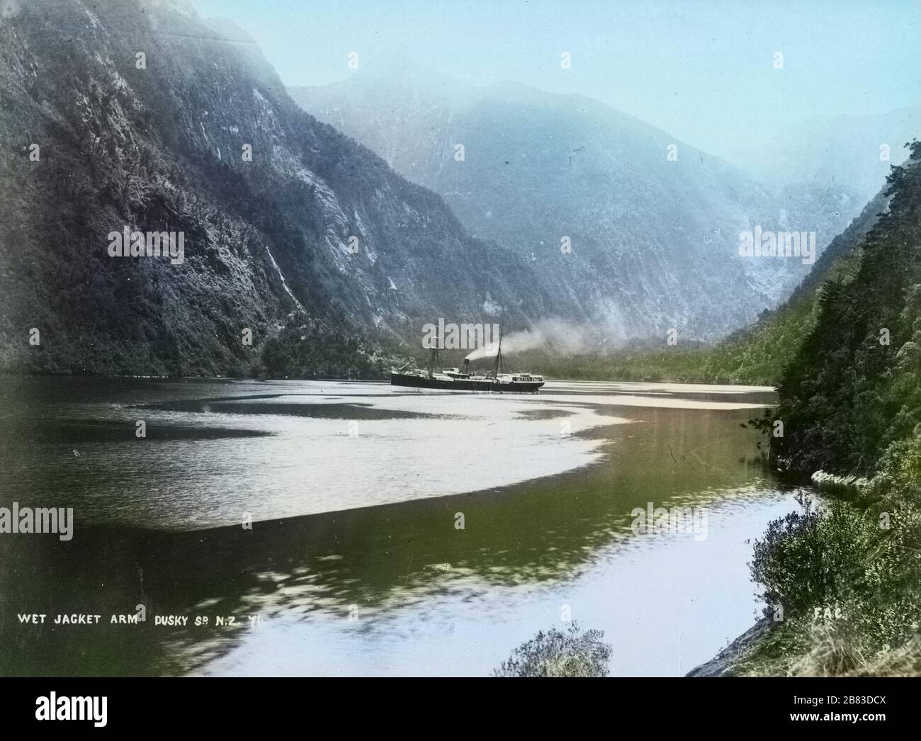 White landscape photograph of wet jacket arm marine reserve hi-res ...