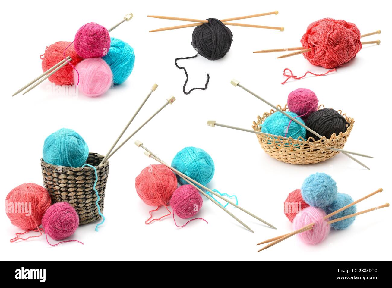 Woolen handmade background Cut Out Stock Images & Pictures - Alamy