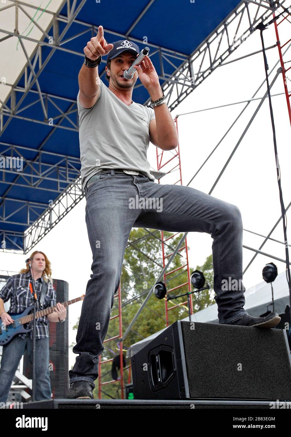 Country artist Luke Bryan performs at the KISS Country 2012 Chili Cook ...