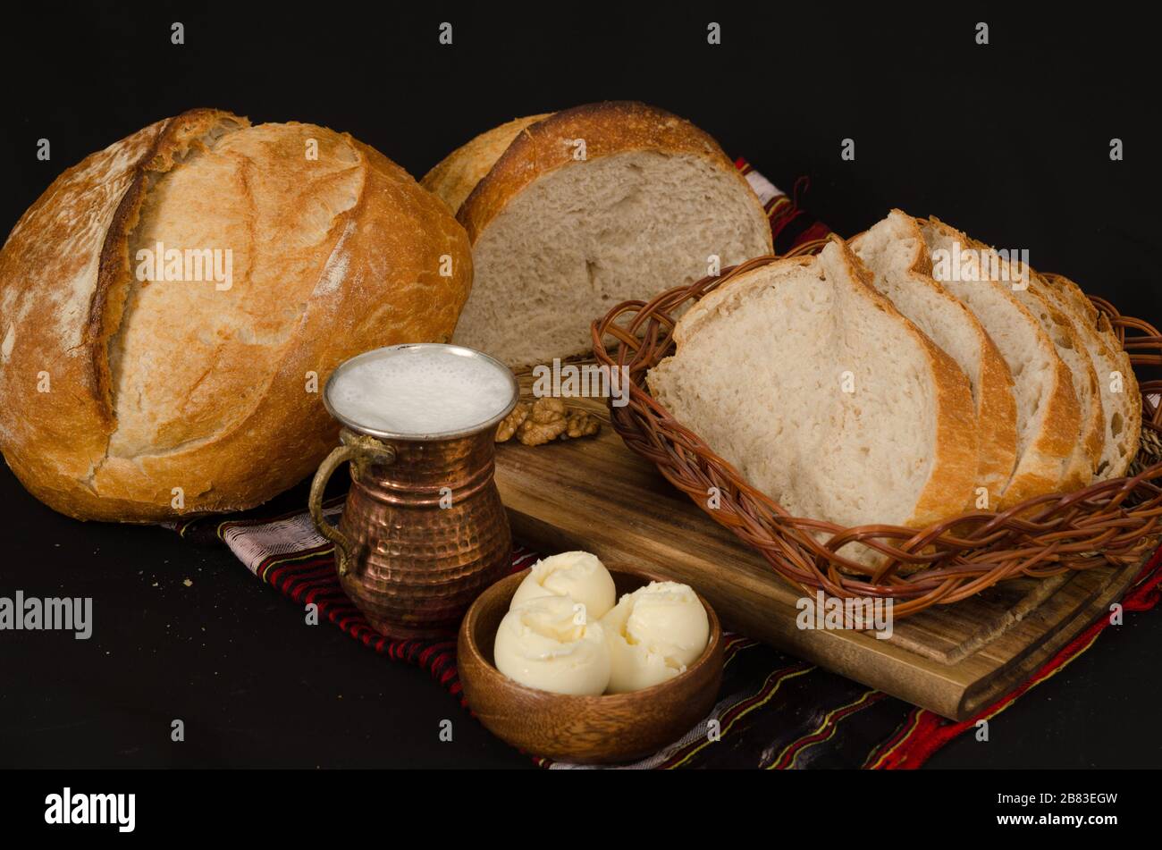 Turkish bread from Turkish cuisine Stock Photo - Alamy