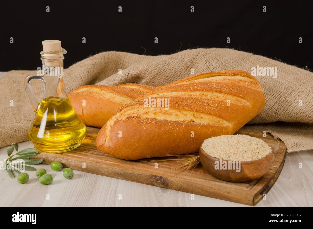 Turkish bread from Turkish cuisine Stock Photo - Alamy