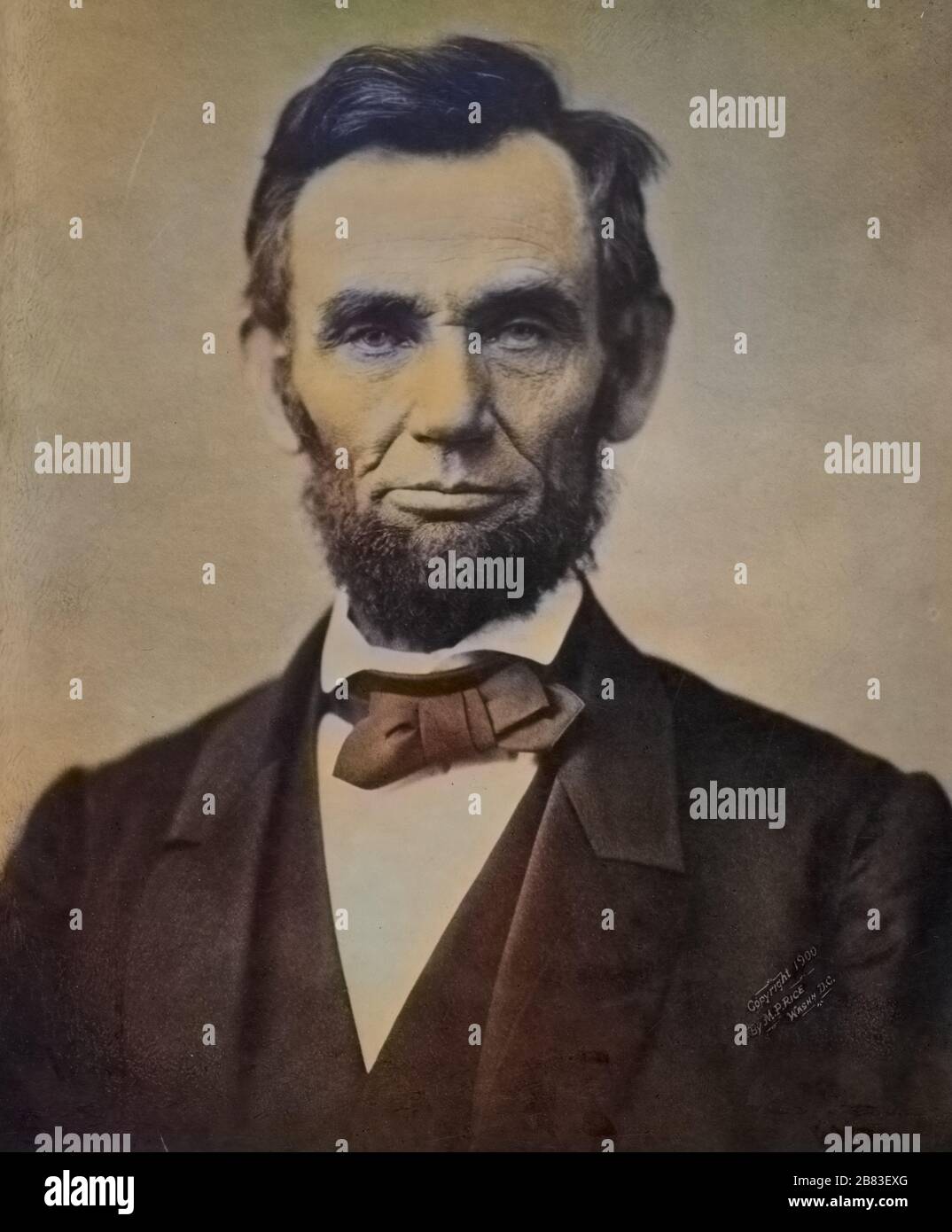 Colorized lincoln portrait hi-res stock photography and images - Alamy