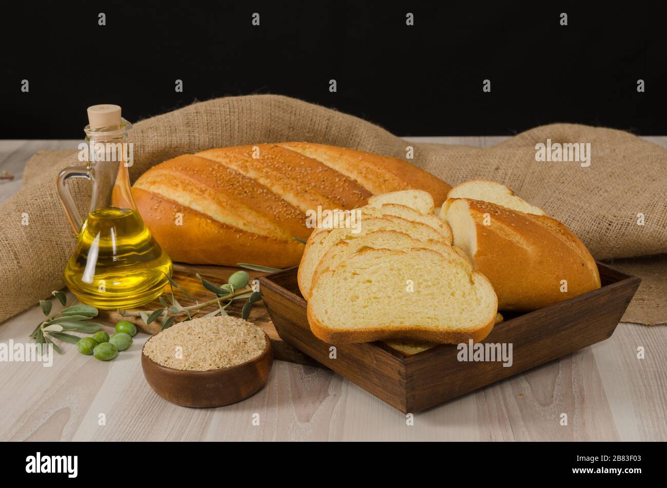 Turkish bread from Turkish cuisine Stock Photo - Alamy