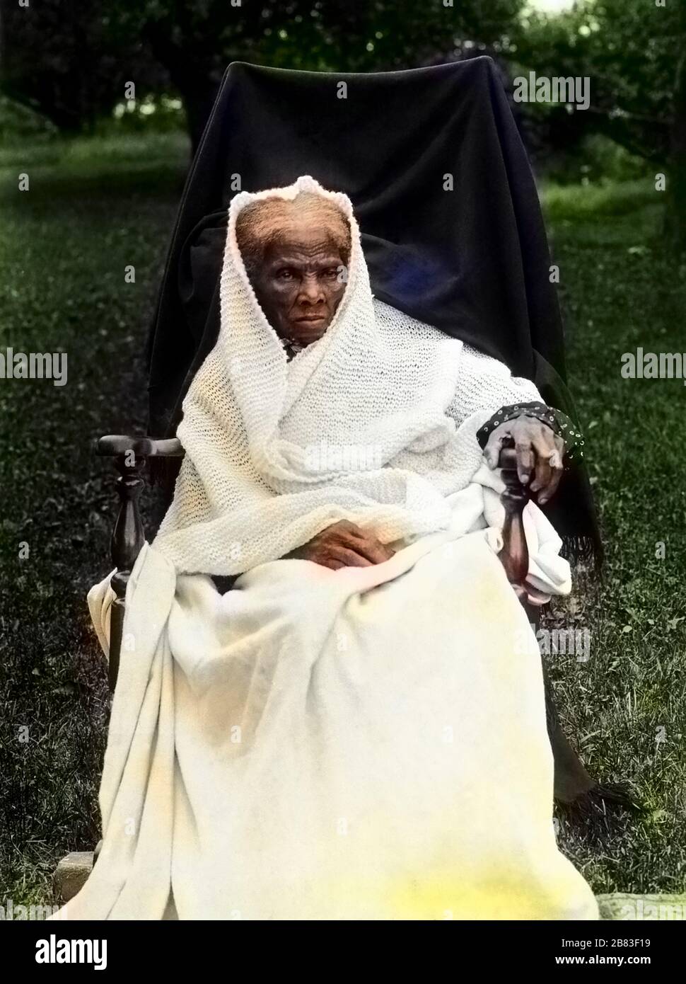 Portrait of activist Harriet Tubman late in life, Auburn, New York ...