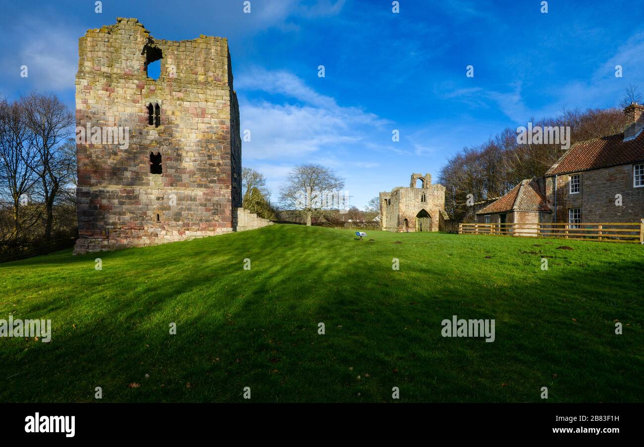 Etal Castle, Northumberland, England Stock Photo - Alamy