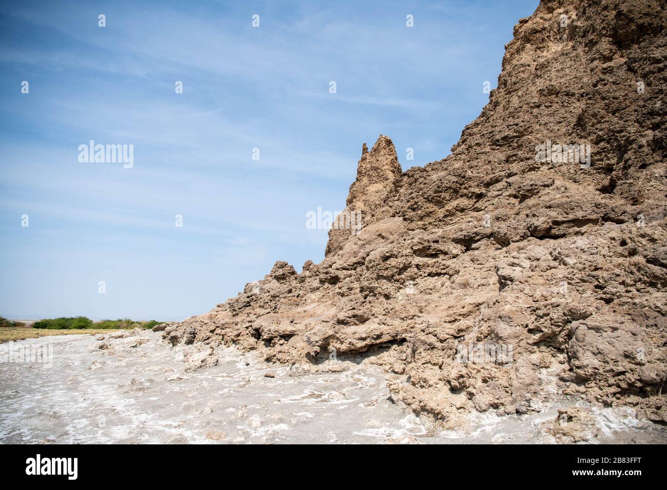 Africa, Djibouti, Lake Abbe. Landscape view of lake Abbe Stock Photo ...
