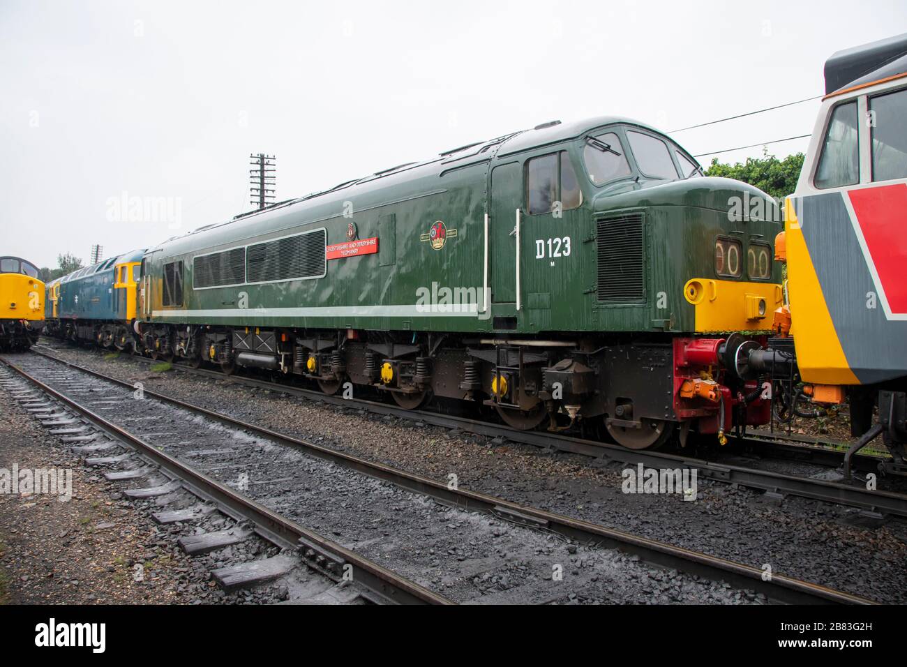 Class 45 diesel engine, D123, “Leicestershire and Derbyshire Yeomanry ...