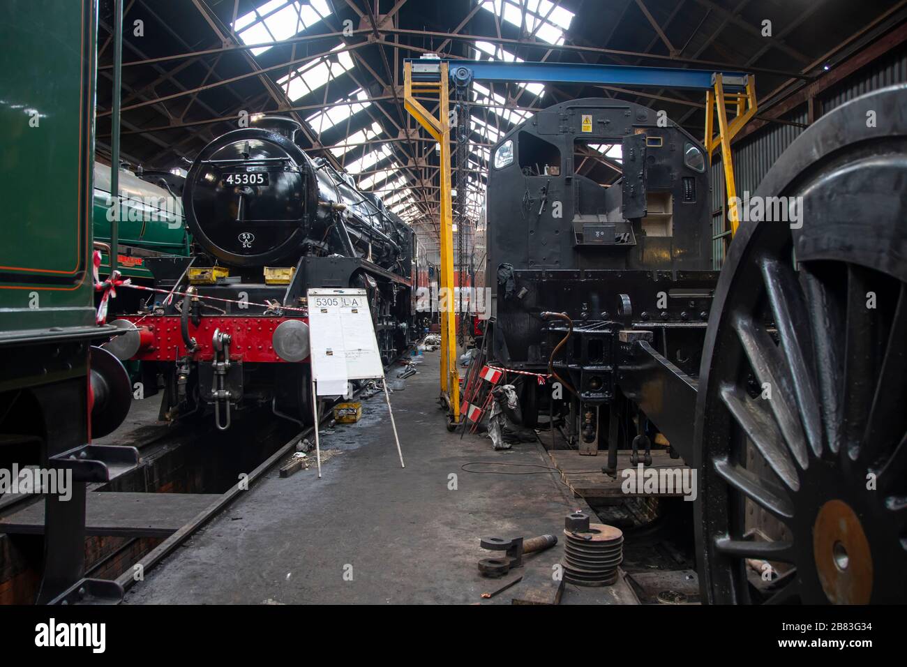Lms black steam locomotive hi-res stock photography and images - Alamy