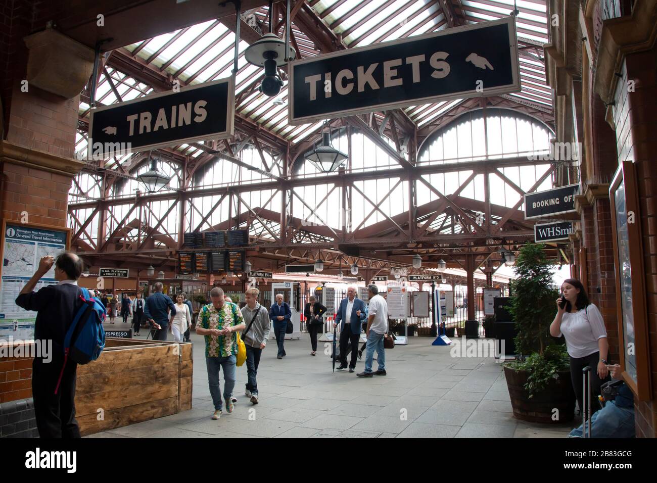 Broad Street railway station, Birmingham, Warwickshire, England Stock ...