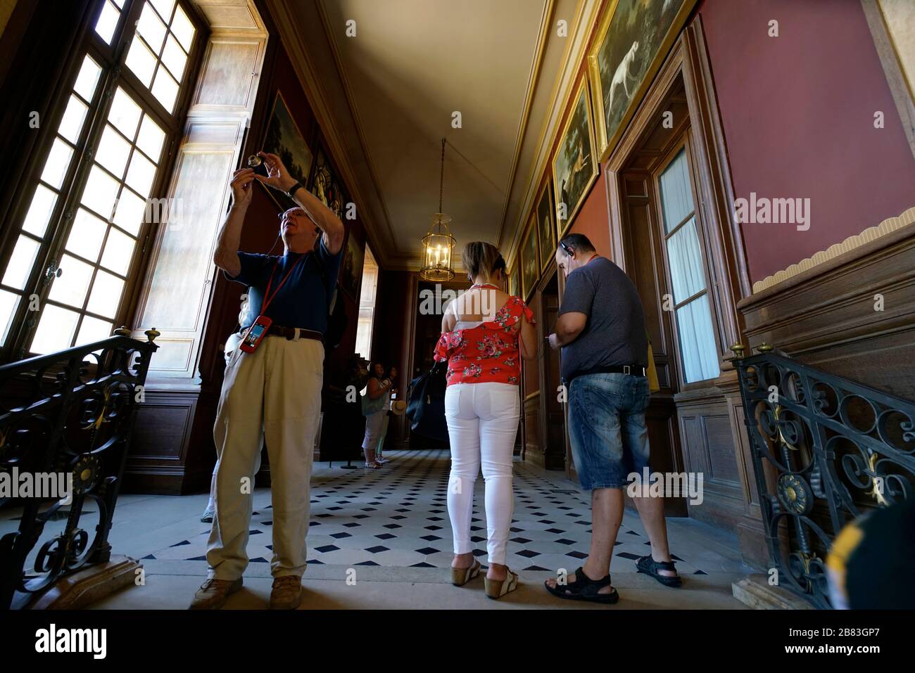 The antechamber of the Gallery of Fastes in Palace of Fontainebleau ...
