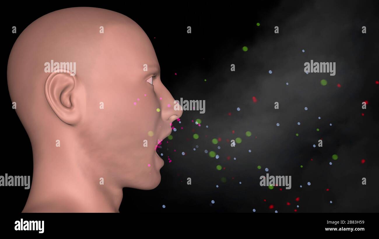 Germs sneeze droplets hi-res stock photography and images - Alamy