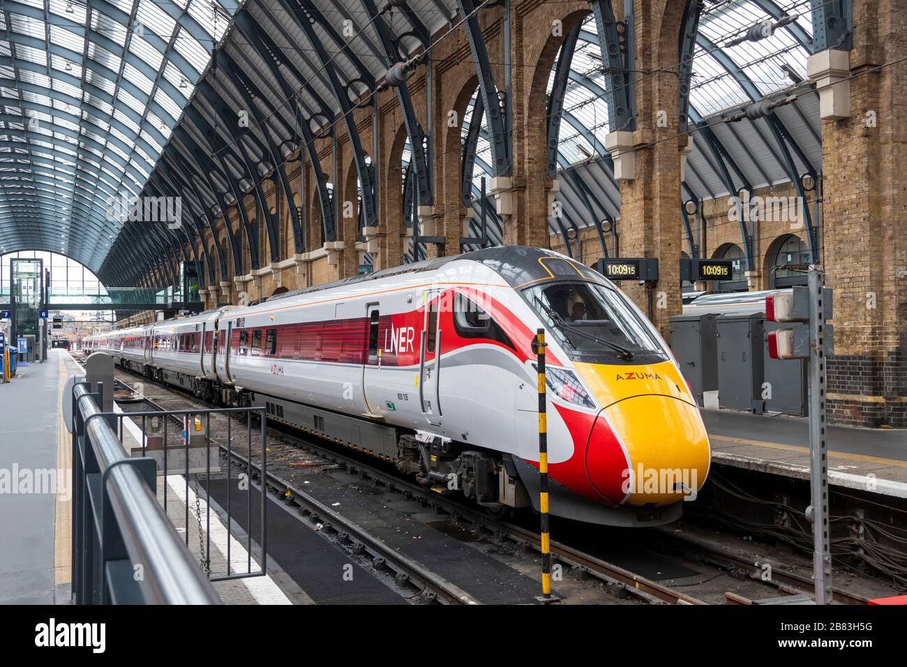 London North Eastern Railway Class 800, Azuma, electric train on the ... London North Eastern Railway Class 800, Azuma, electric train on the ...