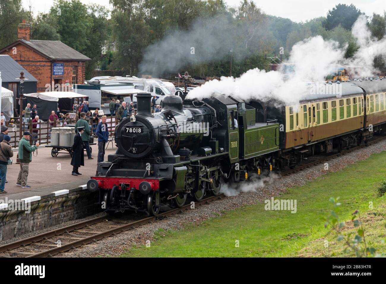 British Railways Standard Class 2 built at Darlington in 1953, 2-6-0 ...
