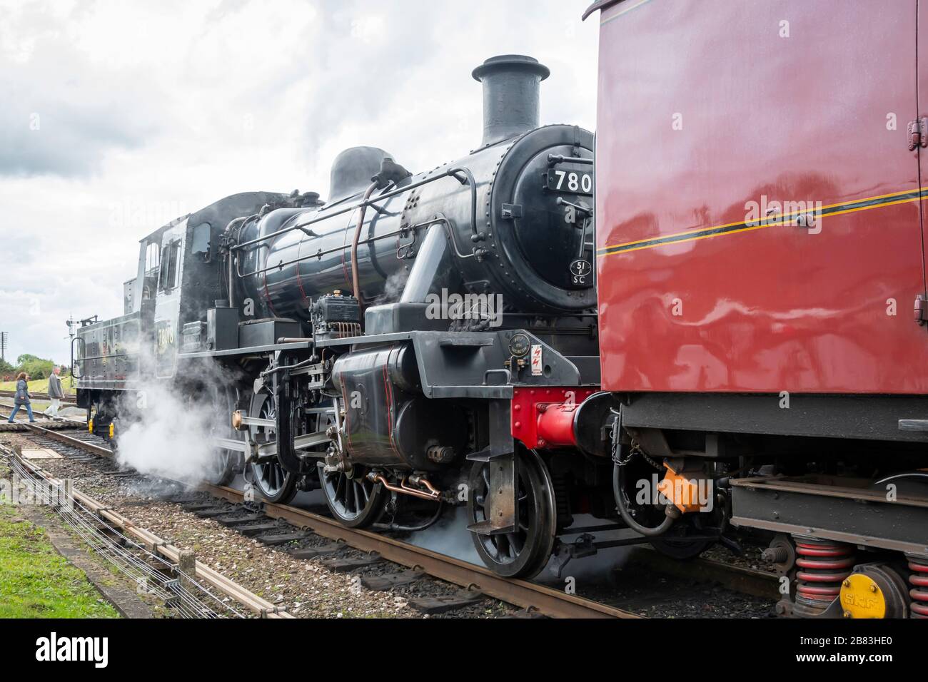 British Railways Standard Class 2 built at Darlington in 1953, 2-6-0 ...