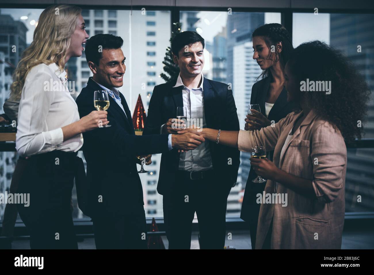 Business People Party Celebration Success Concept Stock Photo - Alamy