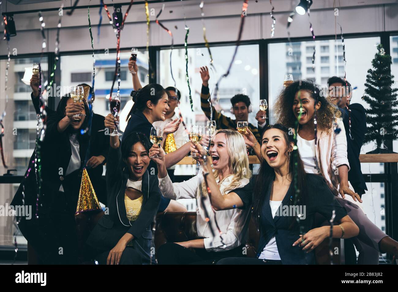 Business People Party Celebration Success Concept Stock Photo - Alamy