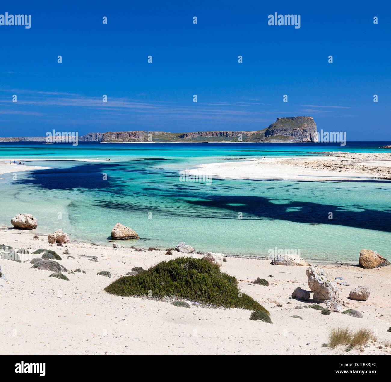 Balos beach, Gramvoussa peninsula, Prefecture of Hania, Crete. Greece ...