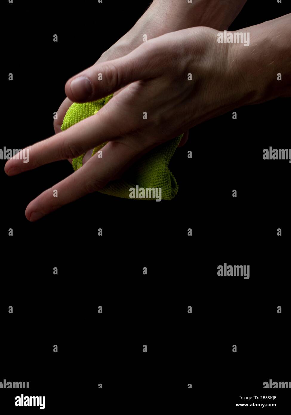 Young man is holding taking giving throwing a soap bottle for washing ...