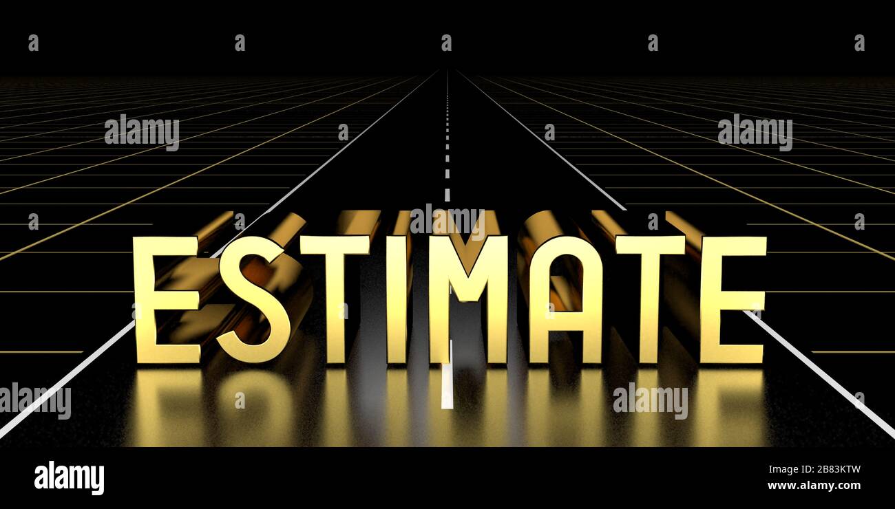 Estimate background hi-res stock photography and images - Alamy