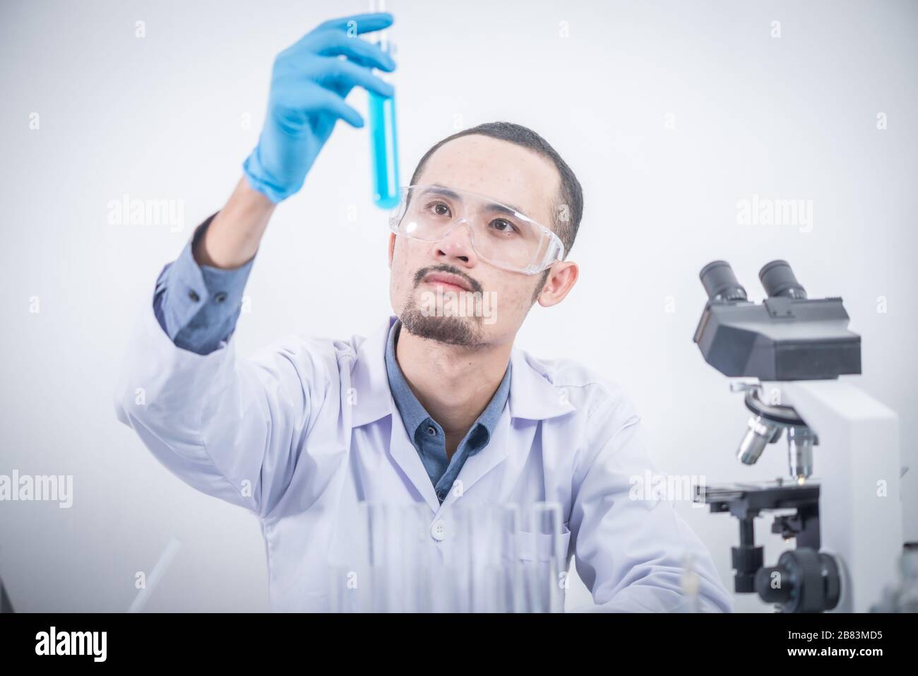 Scientists are doing research in a chemical laboratory Scientific ...