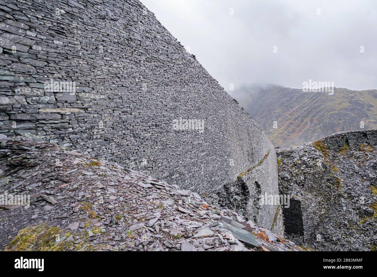 Dinorwic Slate Quarry, situated between the villages of Dinorwig and ...