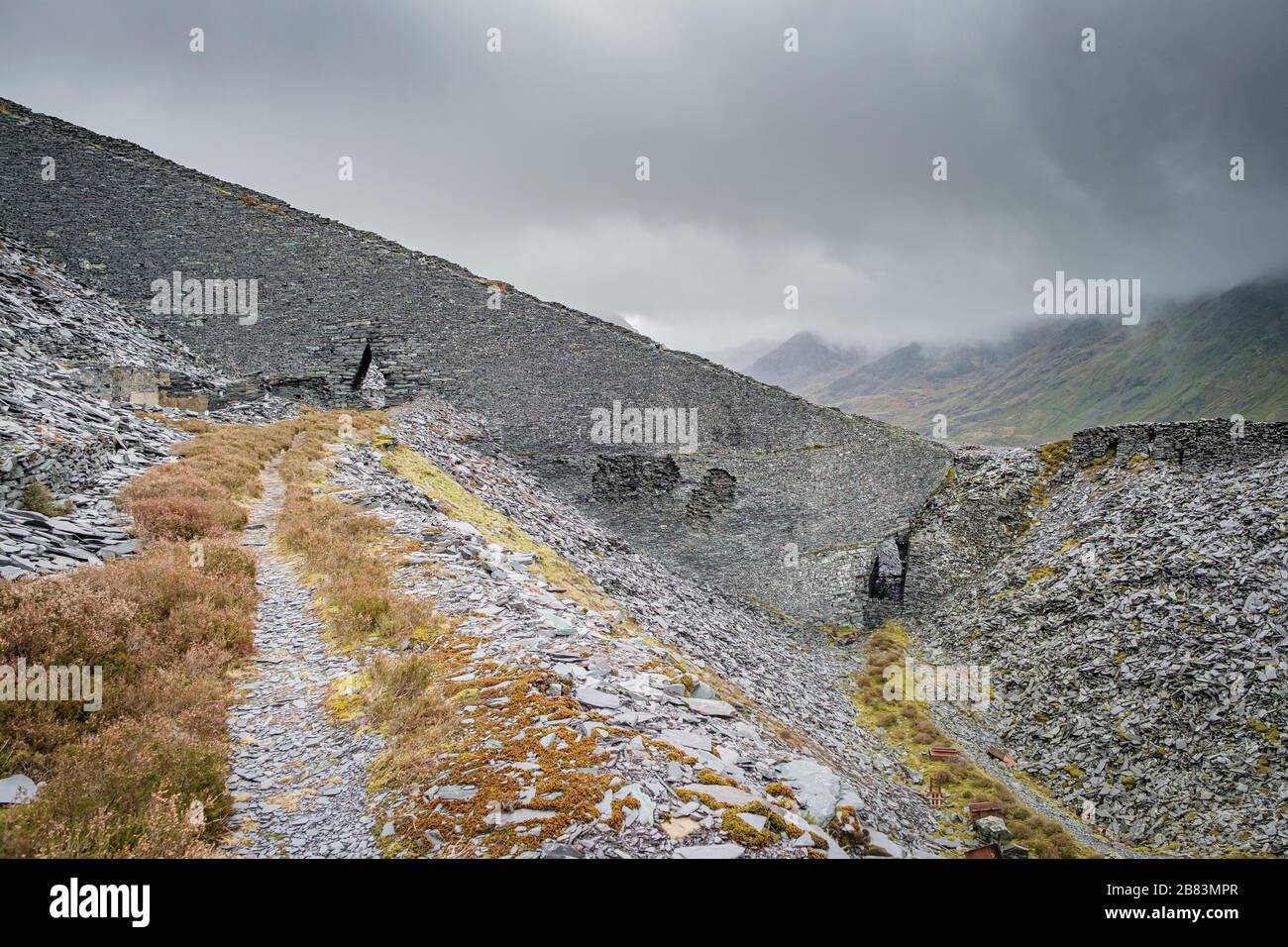 Dinorwic Slate Quarry, situated between the villages of Dinorwig and ...