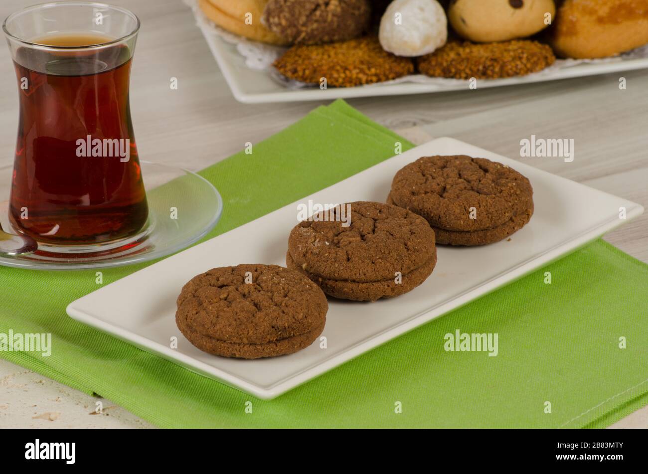 delicious cookies from turkish cuisine Stock Photo - Alamy