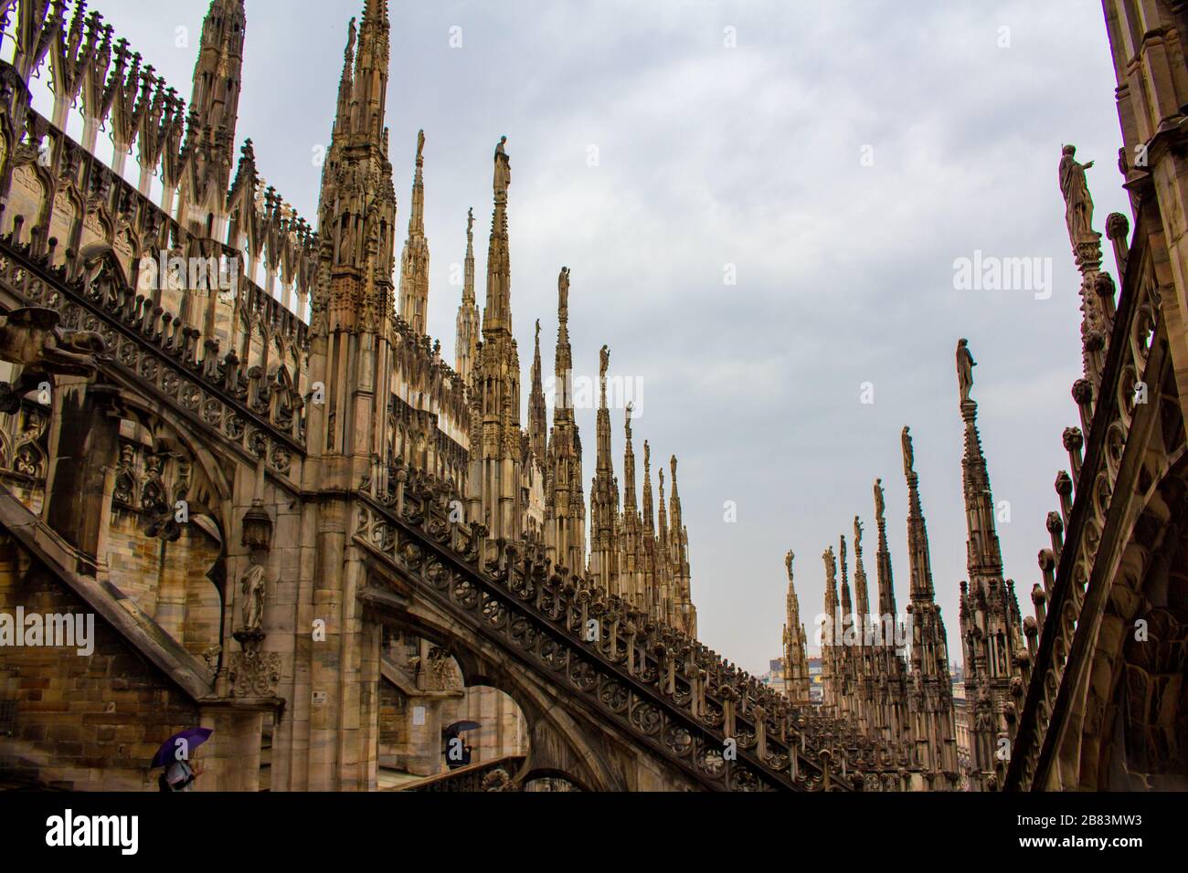 Duomo flying buttress milan hi-res stock photography and images - Alamy