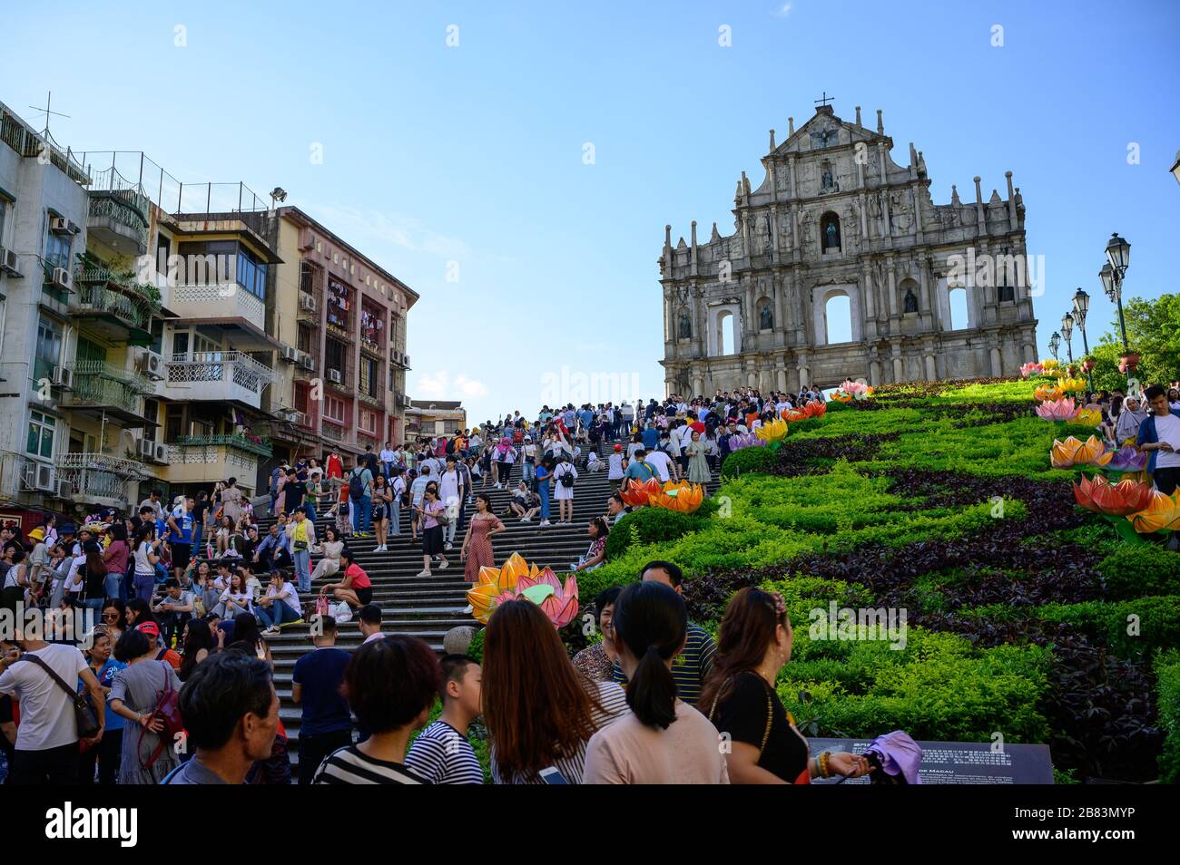 Ruin of St Paul, Macau - December 2019 : Too many people are coming to ...