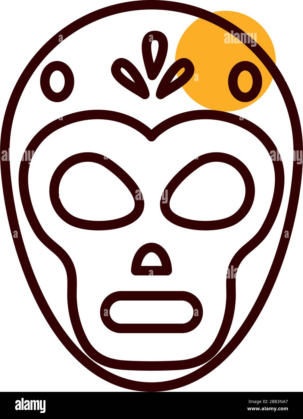 Mexican beer half line half color style icon design, Mexico culture ...
