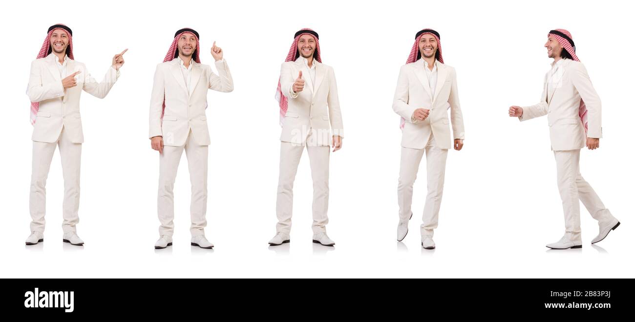 The arab man in diversity concept Stock Photo - Alamy