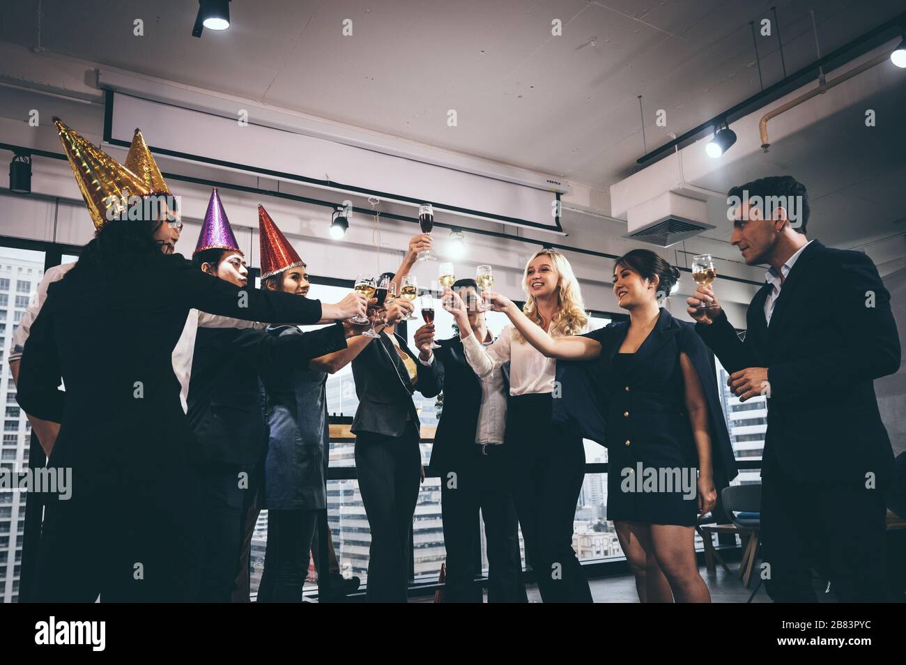 Business People Party Celebration Success Concept Stock Photo - Alamy