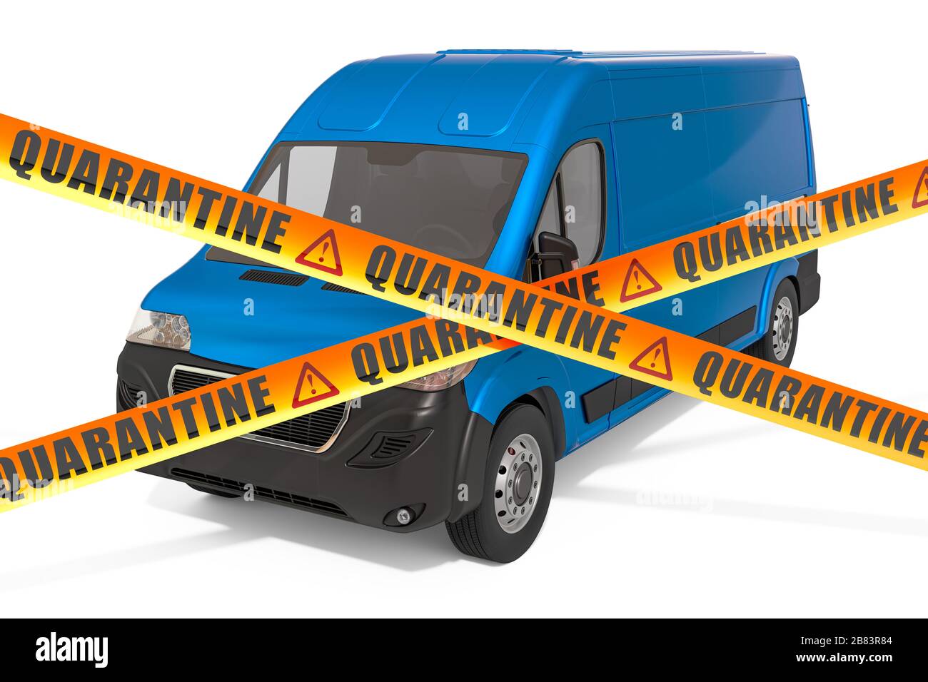 Change or cancellation freight transportation, quarantine. Delivery van ...