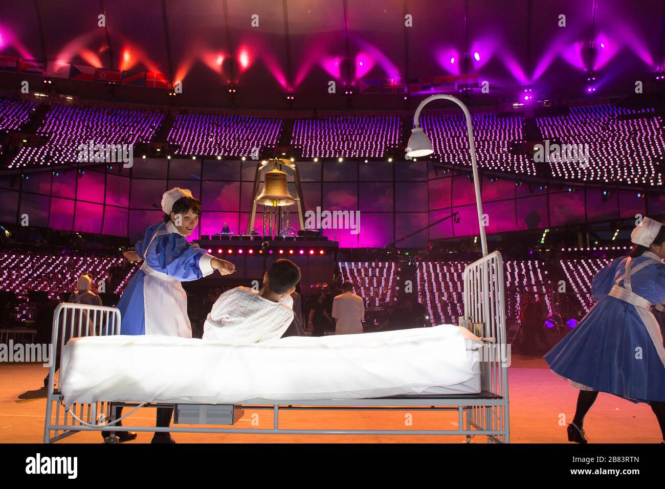 Performers london olympic games 2012 opening ceremony olympic stadium ...