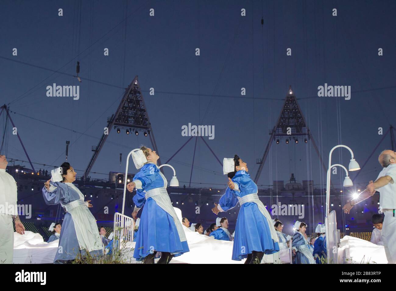 Performers london olympic games 2012 opening ceremony olympic stadium ...