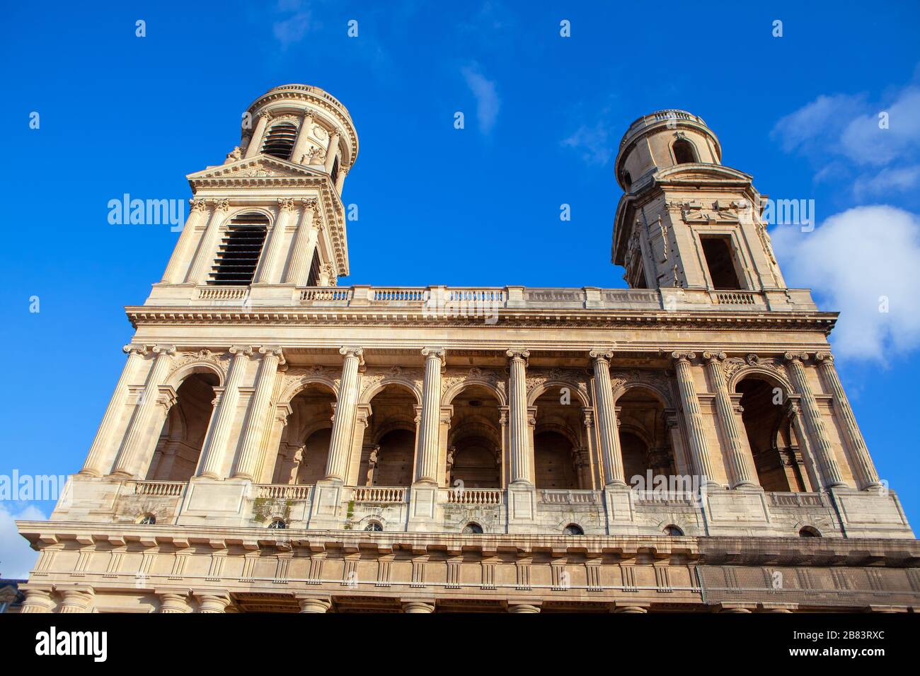 facade of Eglise Saint Sulpice church in Paris Stock Photo - Alamy
