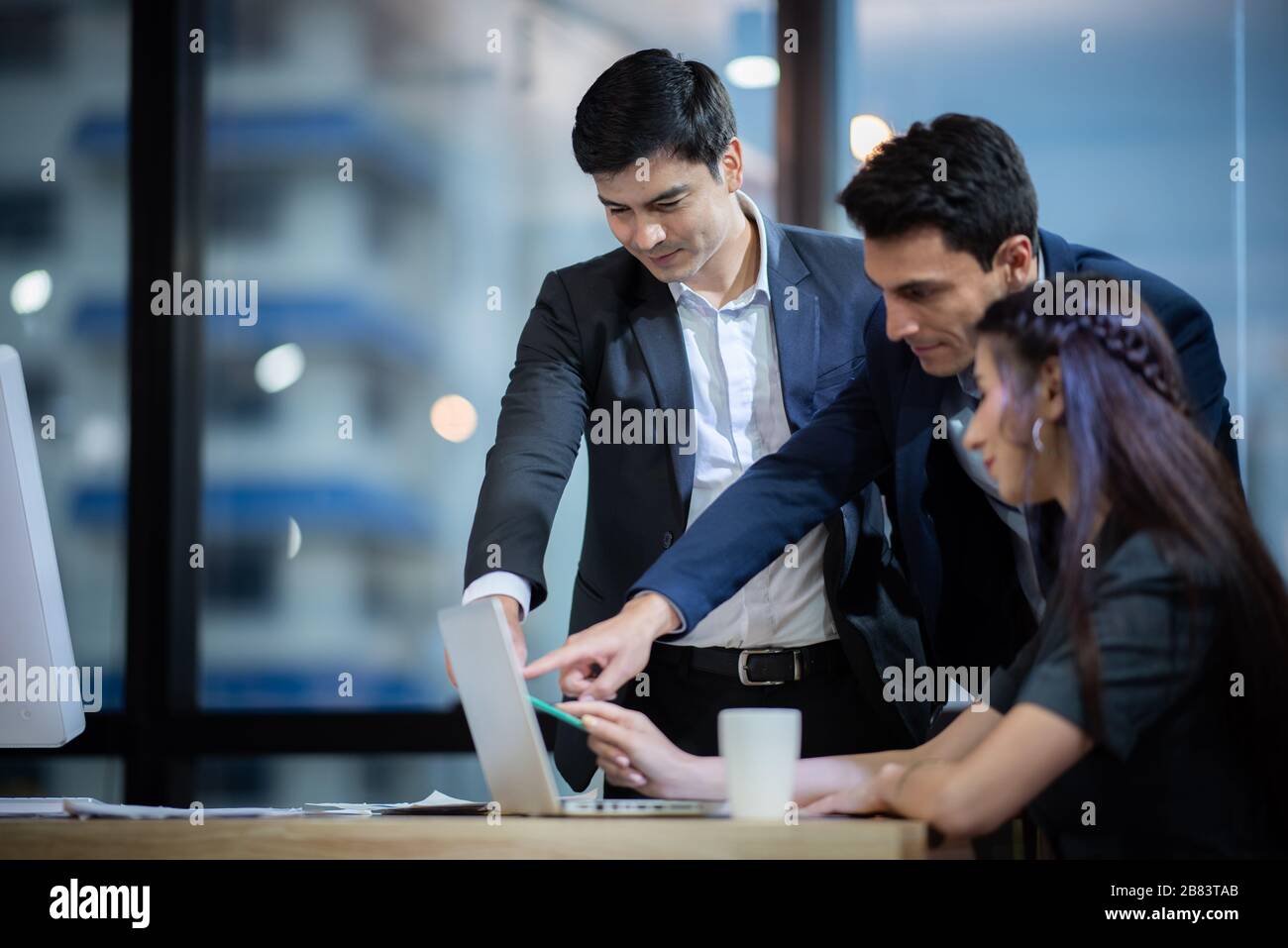 business team showing unity business success team concept Stock Photo ...