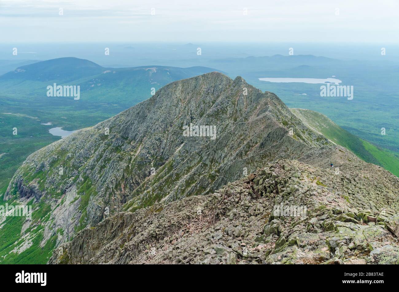 Amazing view of Knife Edge Trail of Mount Katahdin Northeast ...