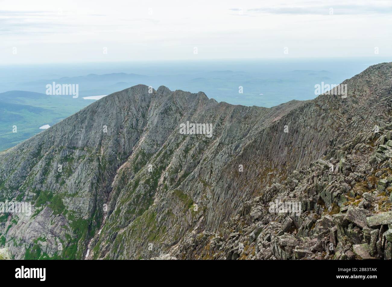 Amazing view of Knife Edge Trail of Mount Katahdin Northeast ...