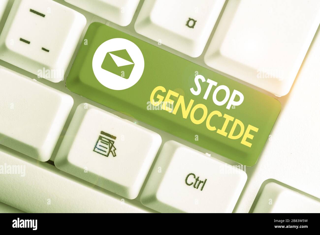 Handwriting text Stop Genocide. Conceptual photo to put an end on the ...