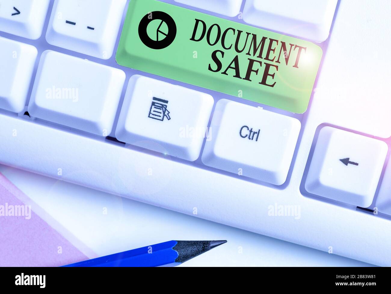 Text sign showing Document Safe. Business photo text keep your ...