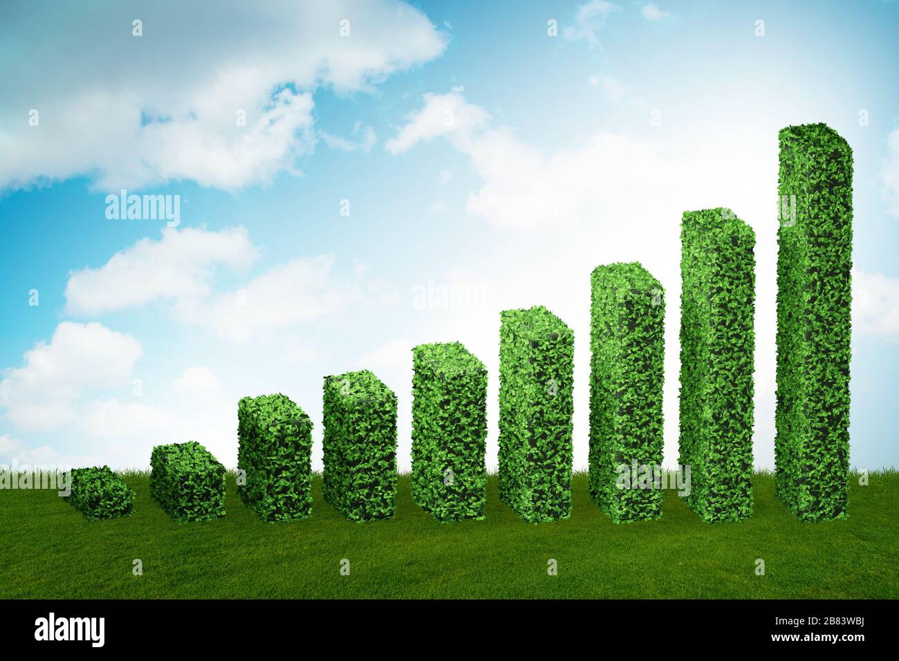 Green ecological concept - 3d rendering Stock Photo - Alamy