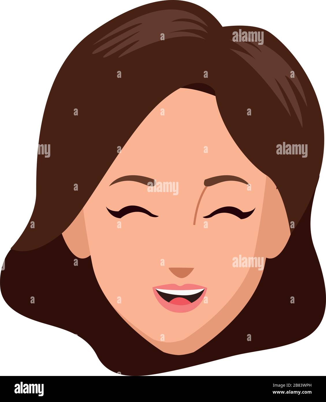beautiful woman head avatar character Stock Vector Image & Art - Alamy