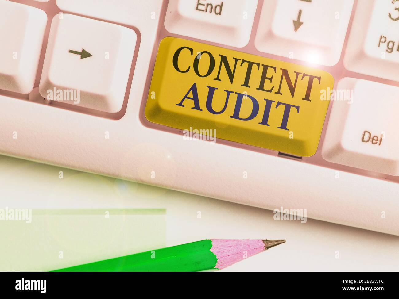 Word writing text Content Audit. Business photo showcasing process of ...