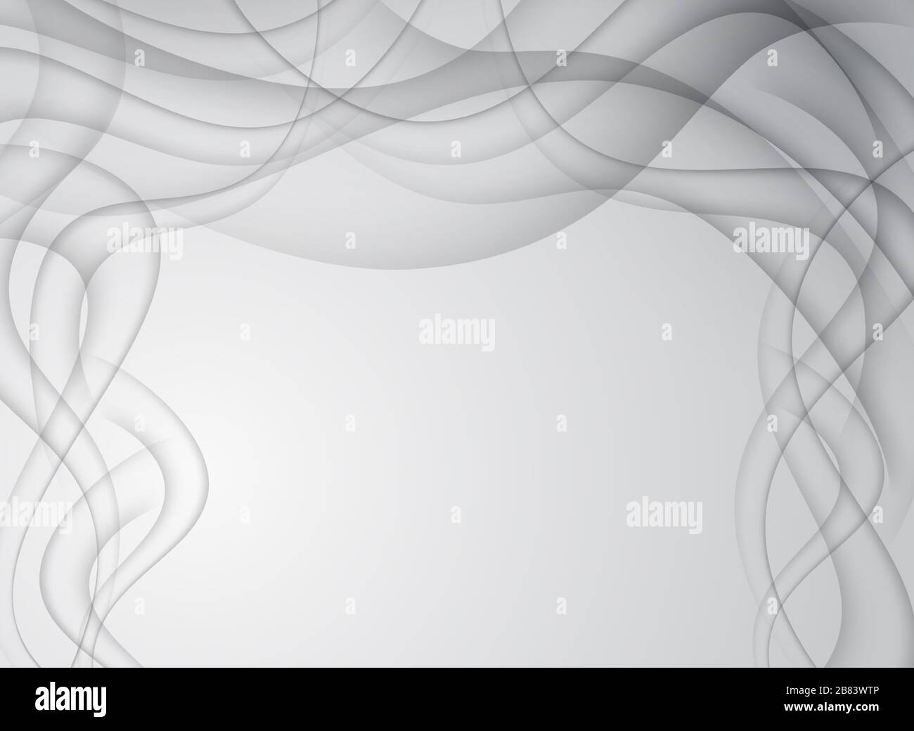 Gray curves on abstract background. Vector illustration Stock Vector ...