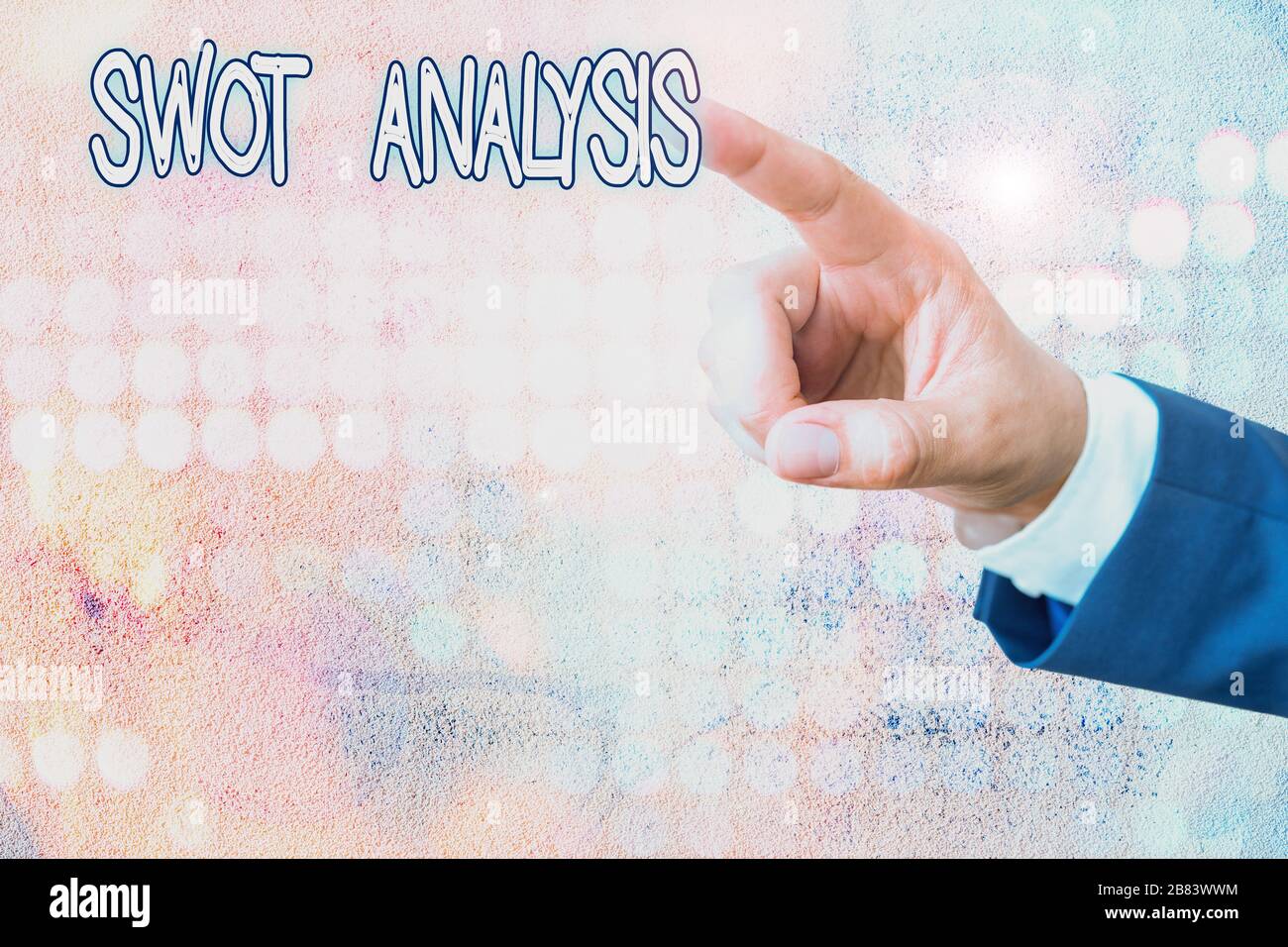 Handwriting text writing Swot Analysis. Conceptual photo framework used ...