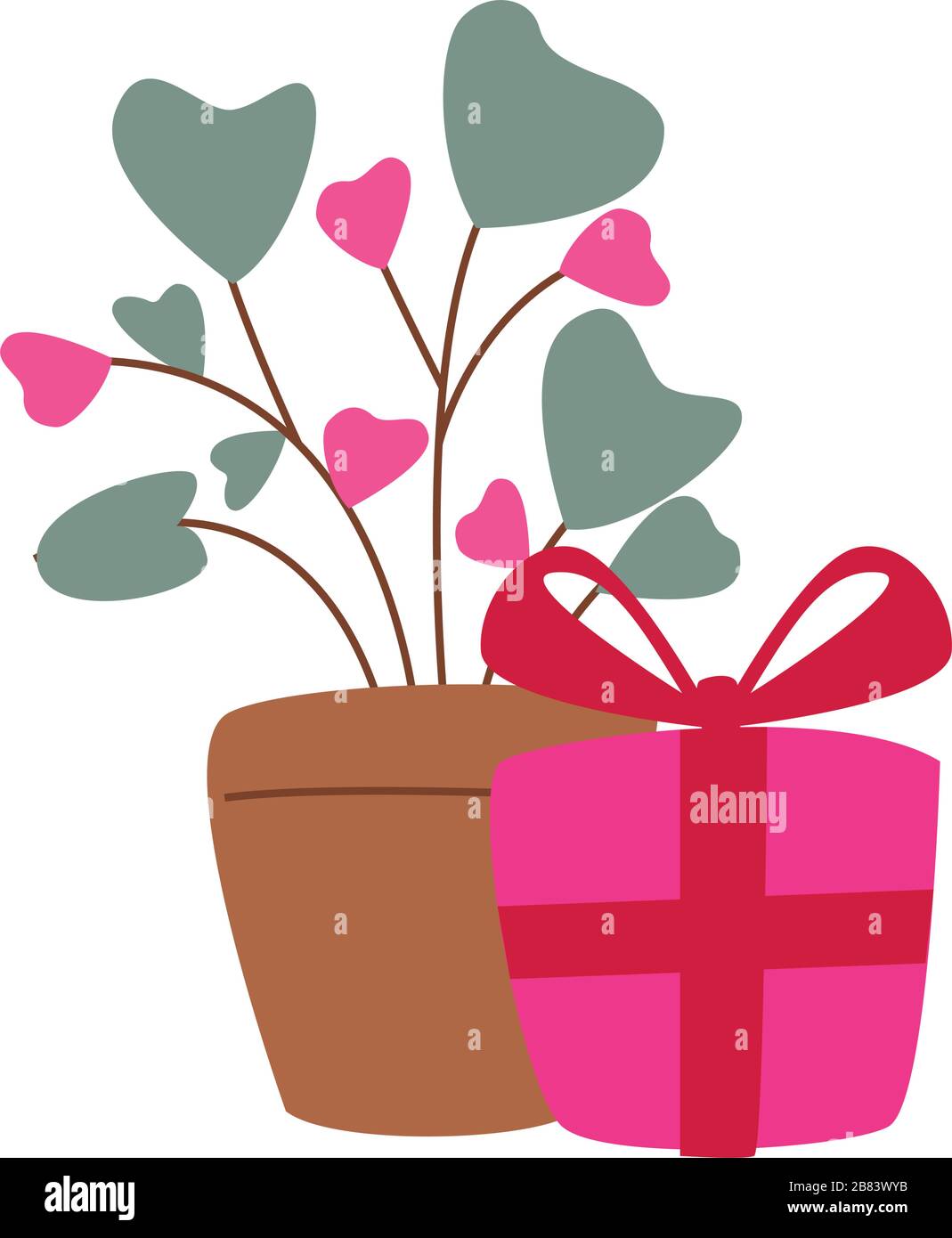 Flower box plants Stock Vector Images - Alamy