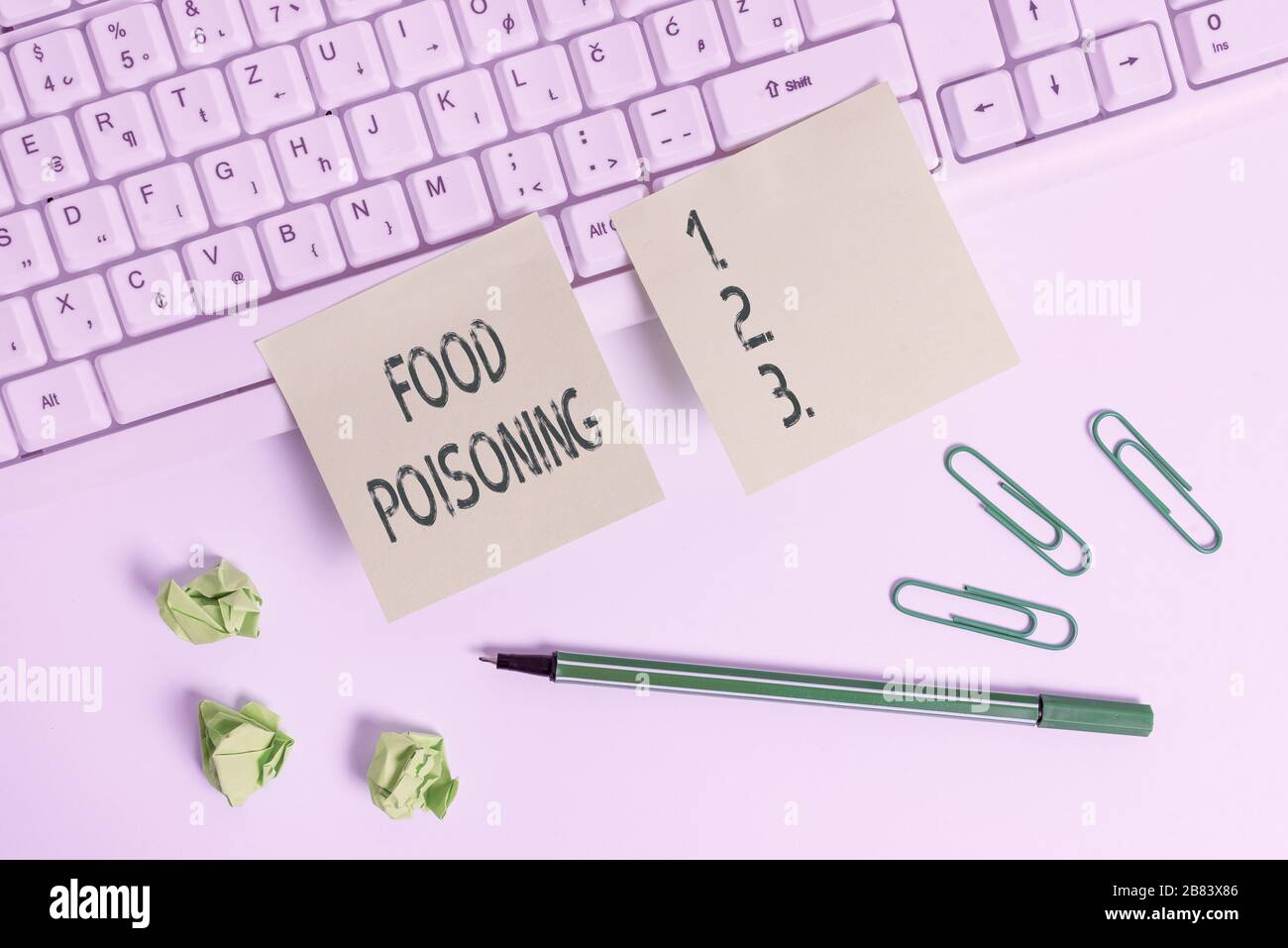 Handwriting text writing Food Poisoning. Conceptual photo the illness ...